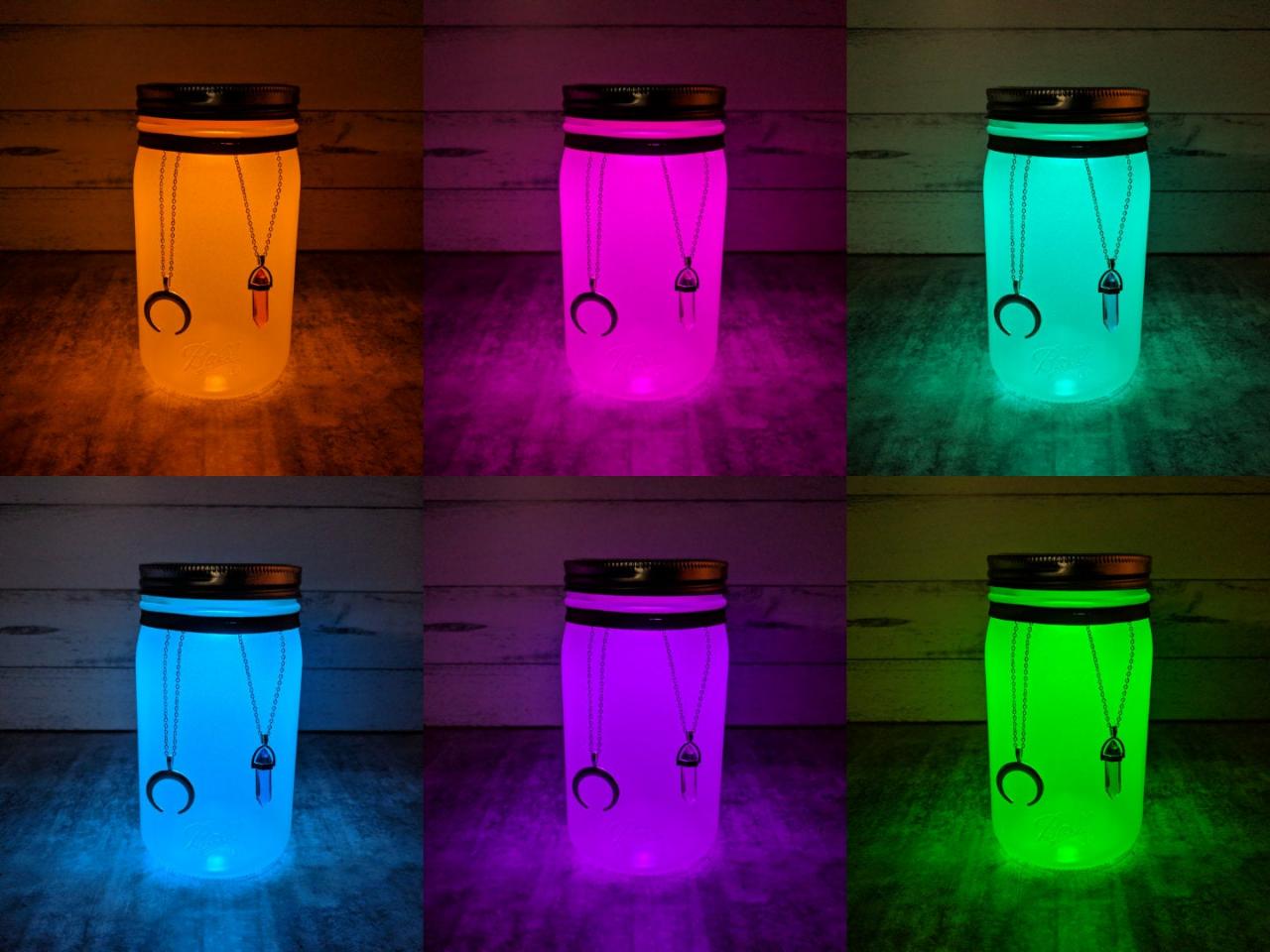 Moonlight Remote Led Mason Mood Light Home Decor Lamp on Luulla